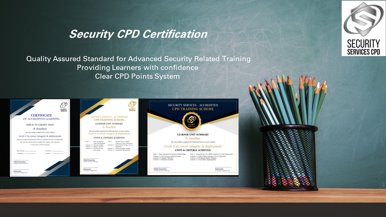 Training & Development – Security CPD Global Ltd